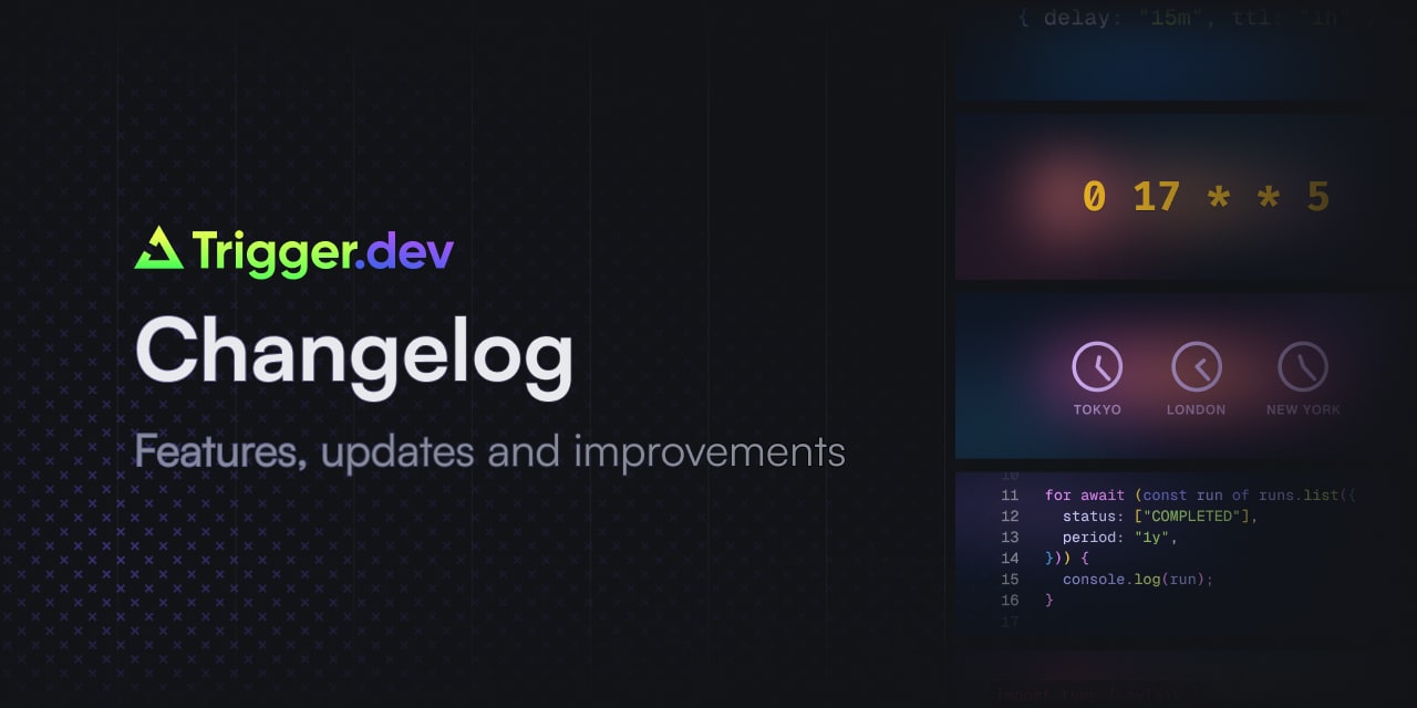 Changelog | Trigger.dev
