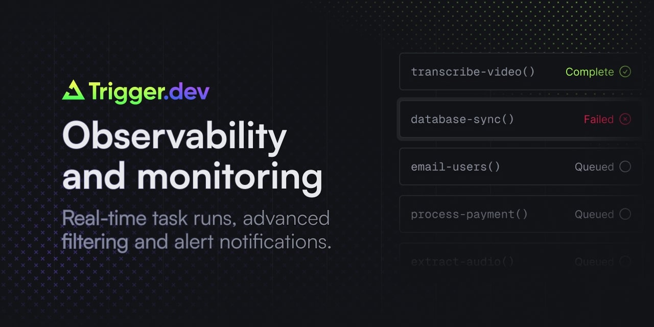 Observability & monitoring | Trigger.dev
